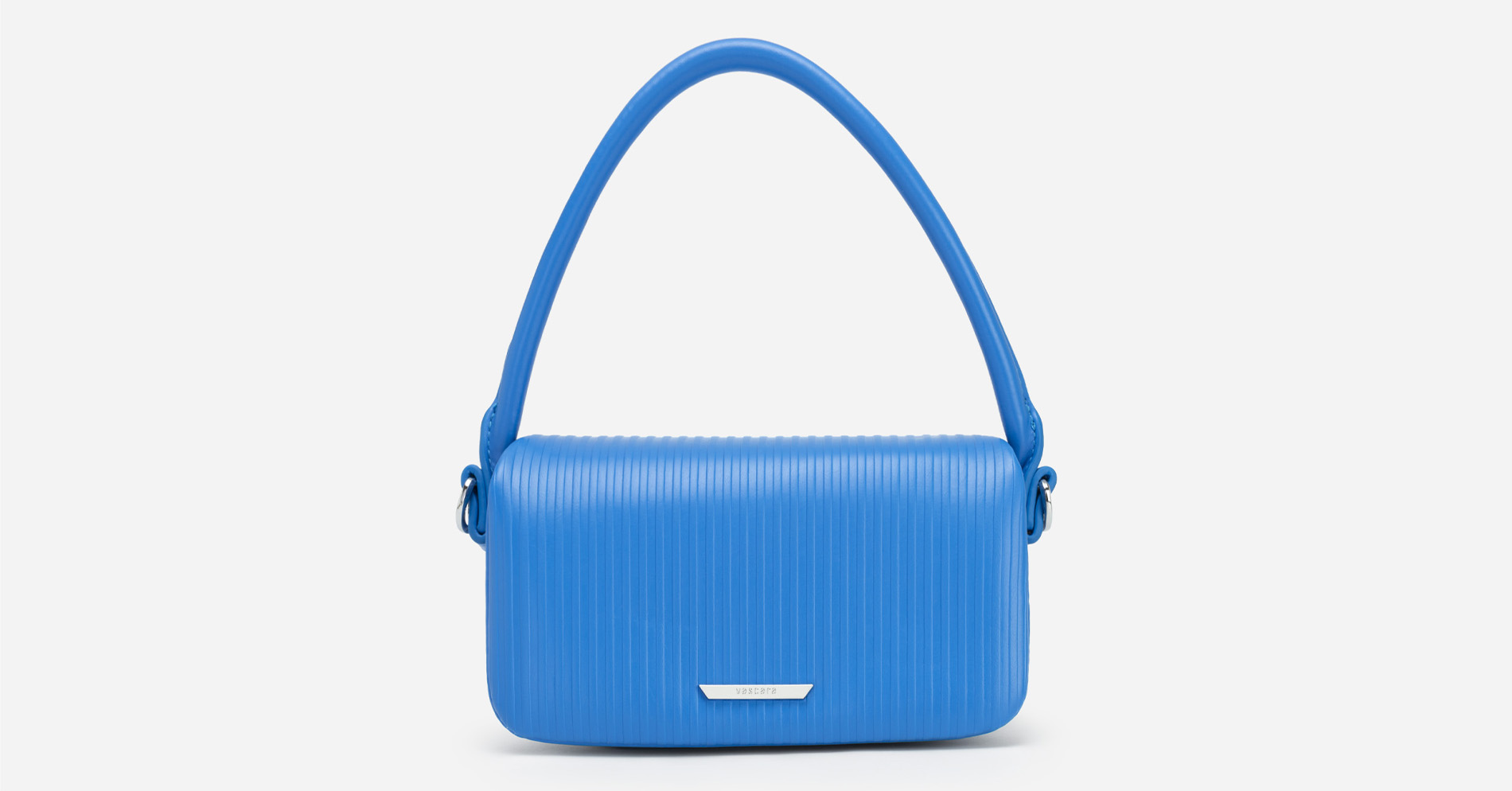 Embossed Stripe Mini Handbag - SAC 0306 - Light Blue | VASCARA