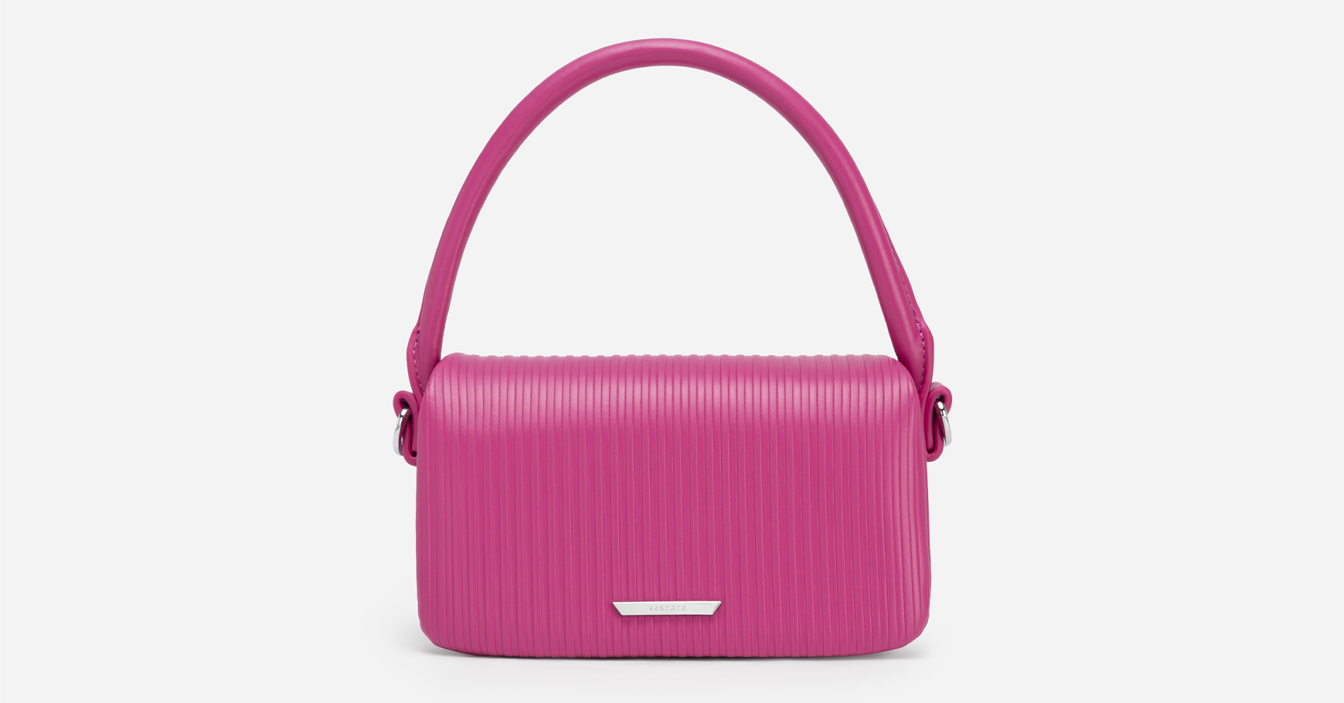 Embossed Stripe Mini Handbag - SAC 0306 - Pink | VASCARA