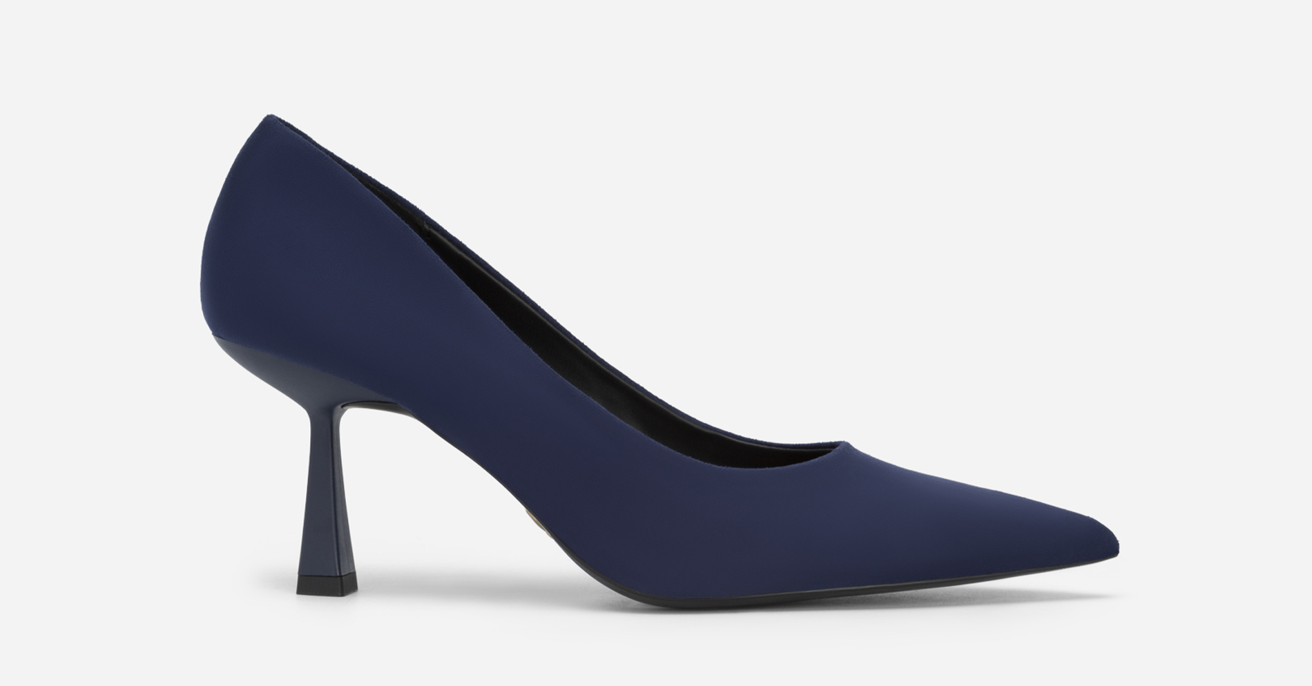 Pointed Toe Pumps - HIG 0583 - Dark Blue | VASCARA