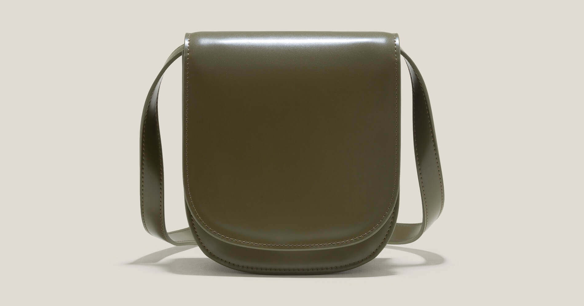 Dual Compartment Casual Shoulder Bag - SAC 0324 - Dark Green | VASCARA